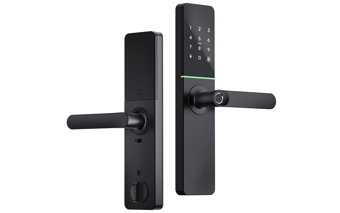 SL-H91B-BLK Smart 5-IN-1 Lever Mortise Lock - Black